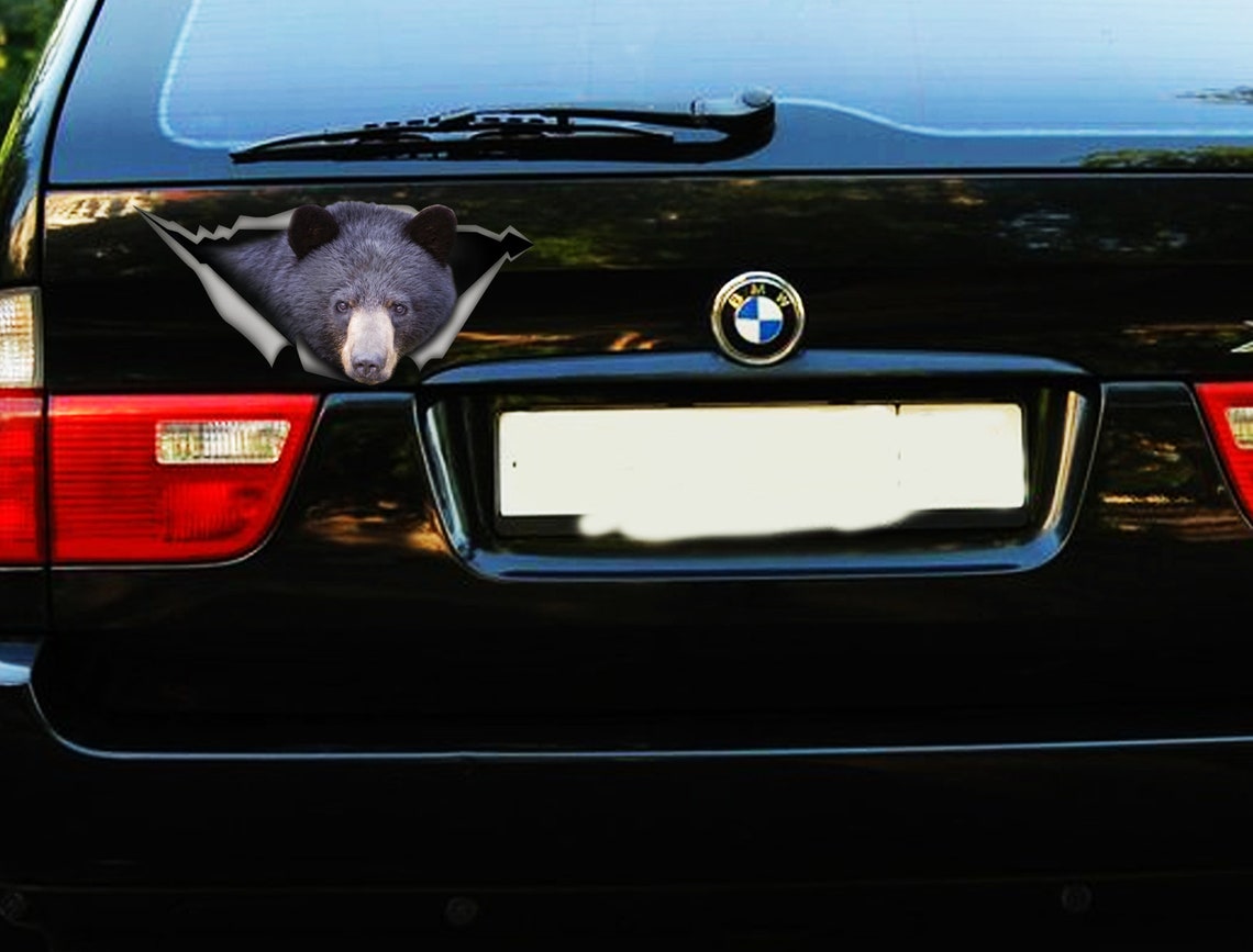 Black Bear Sticker Car Decal Vinyl Decalbear Sticker | Etsy