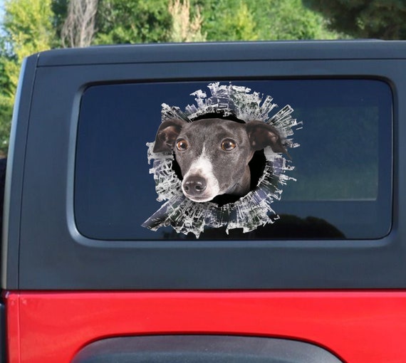 Greyhound Window Decal Greyhound Sticker Greyhound Car Decal | Etsy