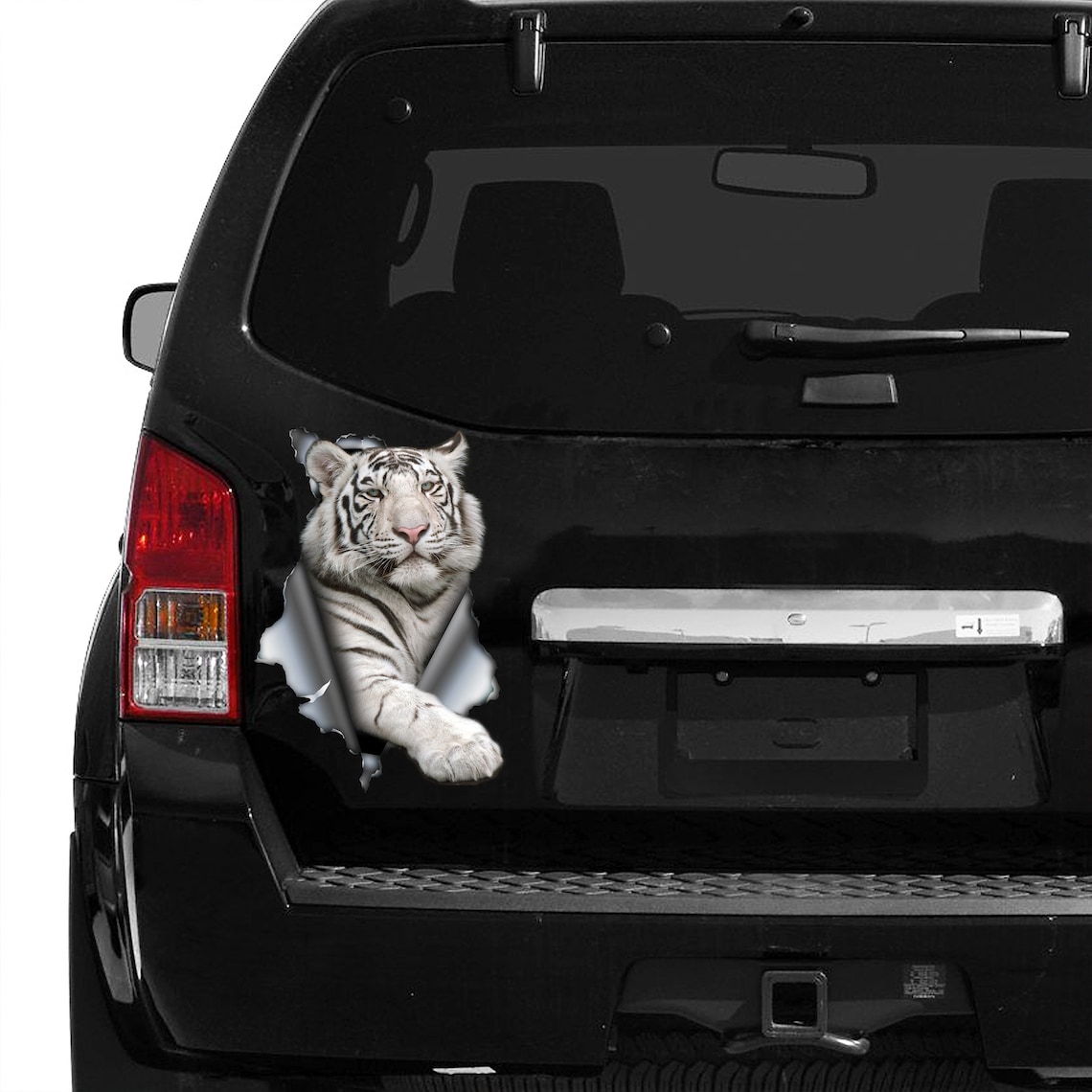 Albino Tiger Car Decal White Tiger Magnet White Tiger | Etsy