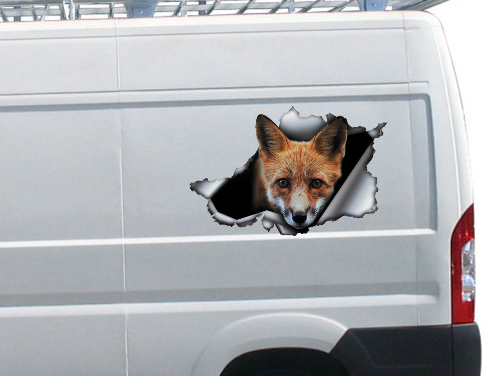 Cute Red Fox Car Decal , Fox Magnet, Car Decoration, Red Fox Sticker - Etsy