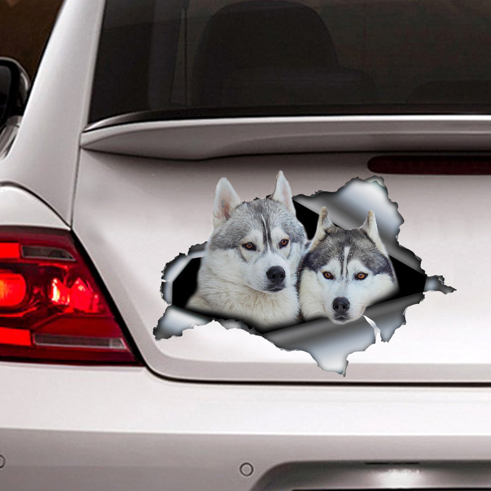 Siberian Husky Sticker Car Decoration Car Sticker Vinyl - Etsy