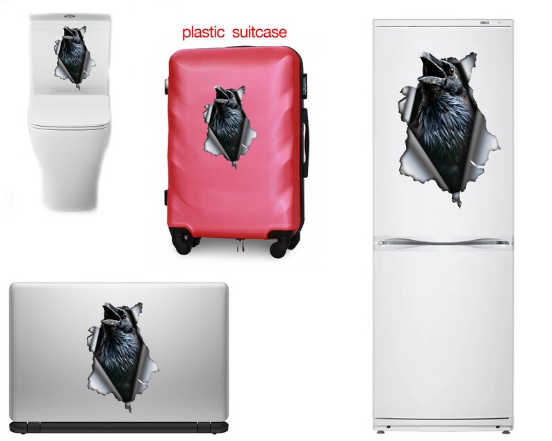 Crow Decal Crow Magnet Crow Sticker Crow Car Decal - Etsy