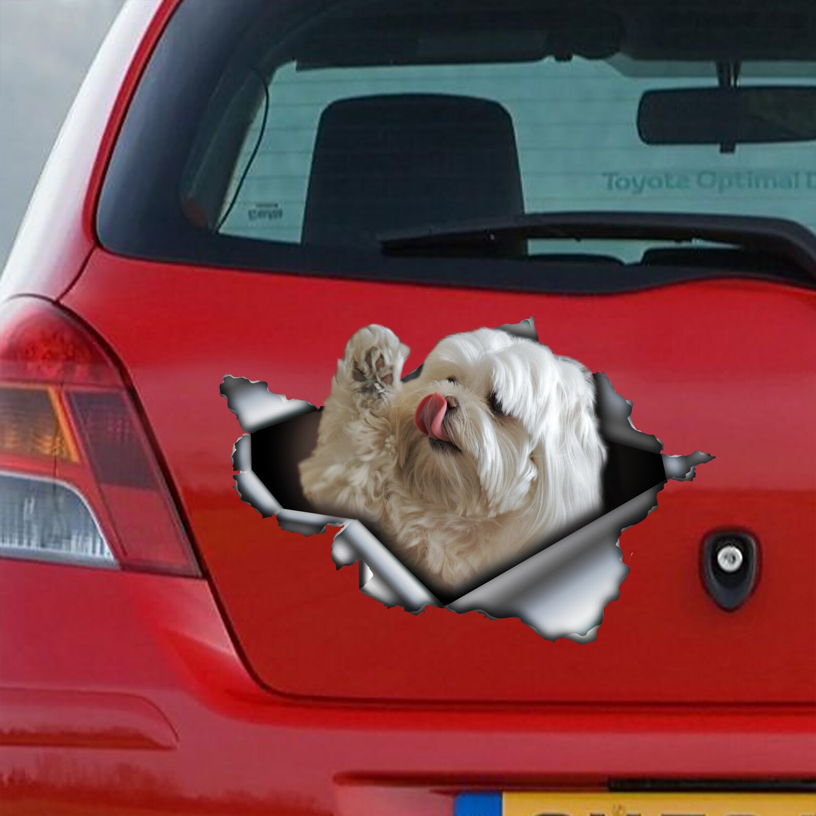 Maltese Car Decal, Maltese Magnet, Maltese Car Sticker, Pet Decal - Etsy