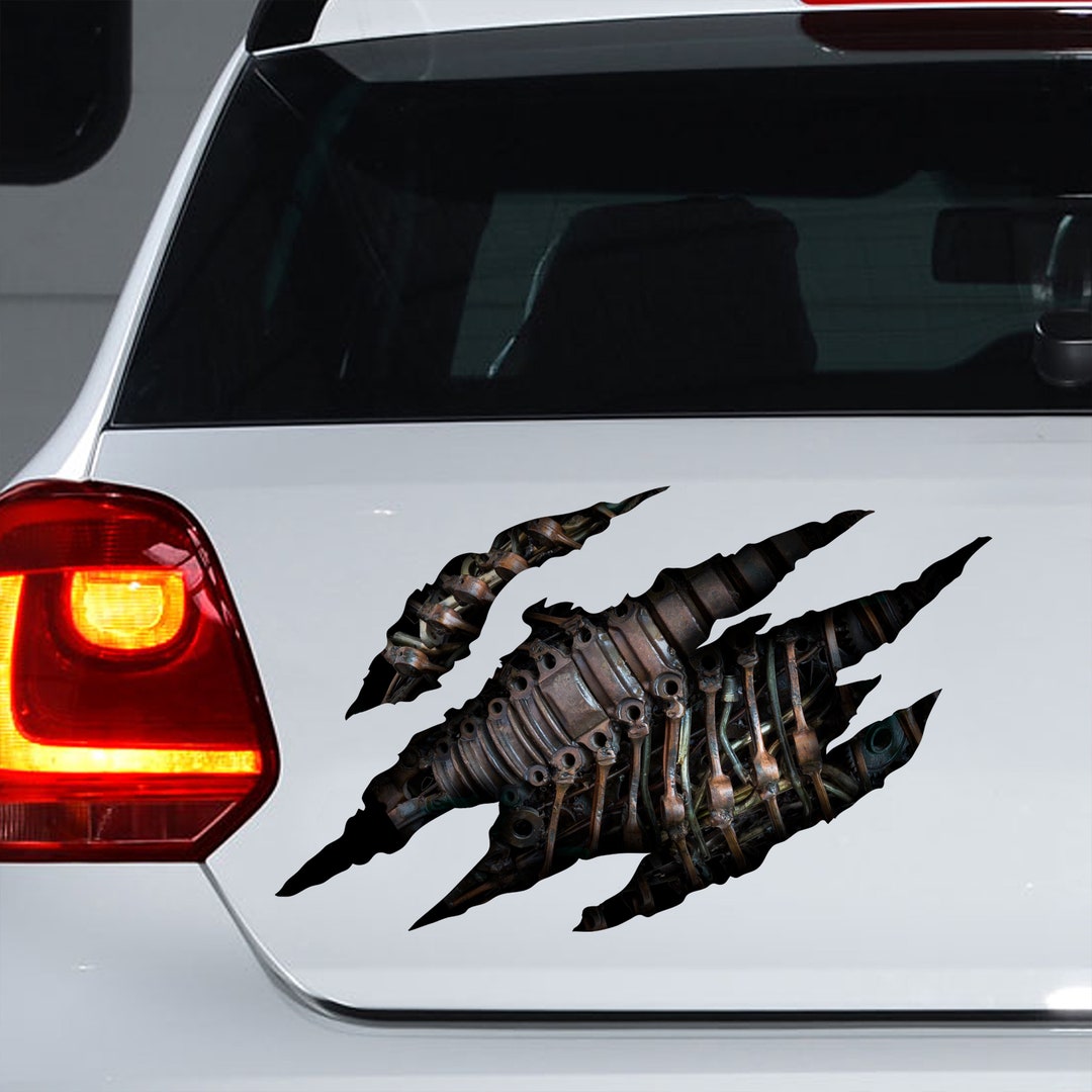 Car Sticker, Car Decal, Robot Magnet, Car Decoration, Mechanical Parts ...
