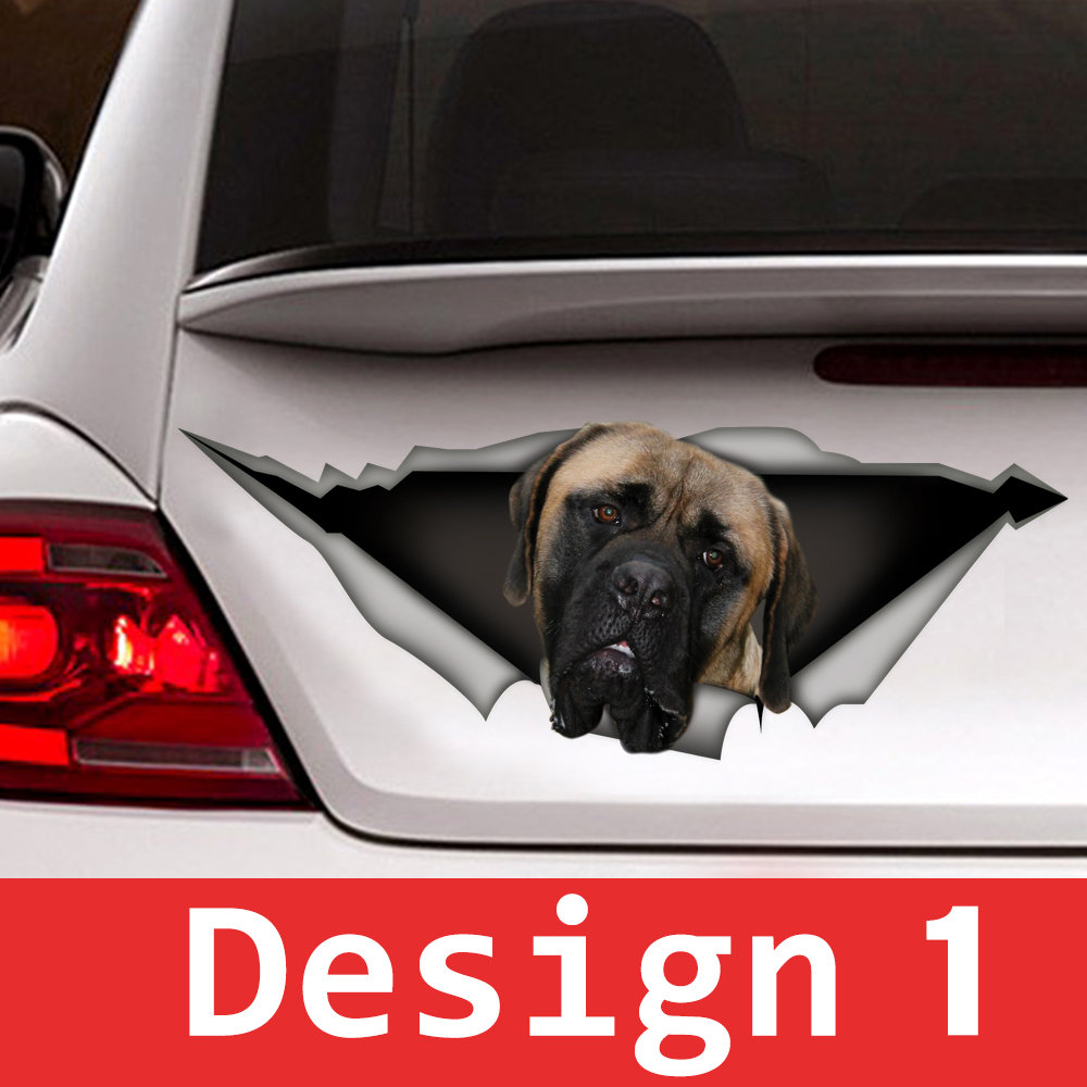 Old English Mastiff Car Decal Dog Decal Pet Decal - Etsy