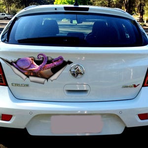 Octopus Car Decal, Vinyl Decal, Car Decoration, Sea Decal, Octopus ...