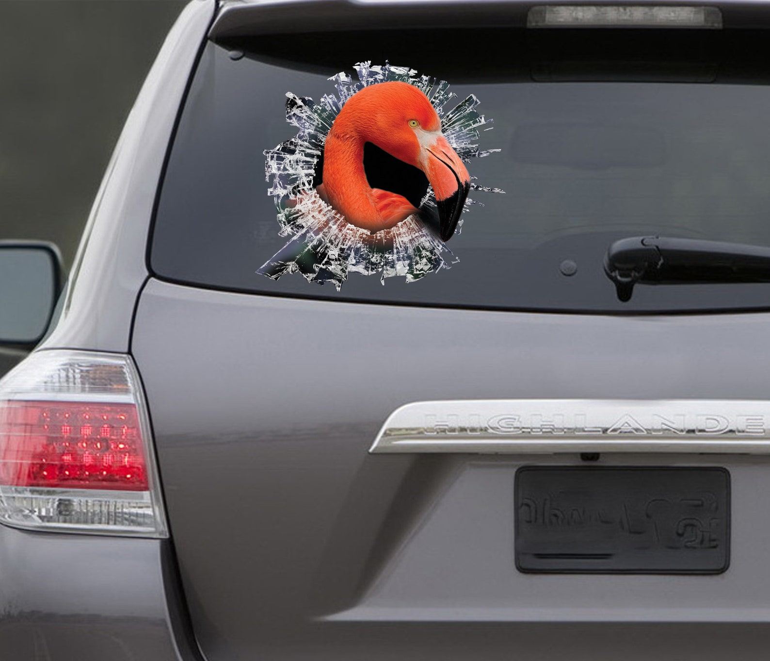 STICKER Flamingo Window Sticker Car Sticker Flamingo Car - Etsy