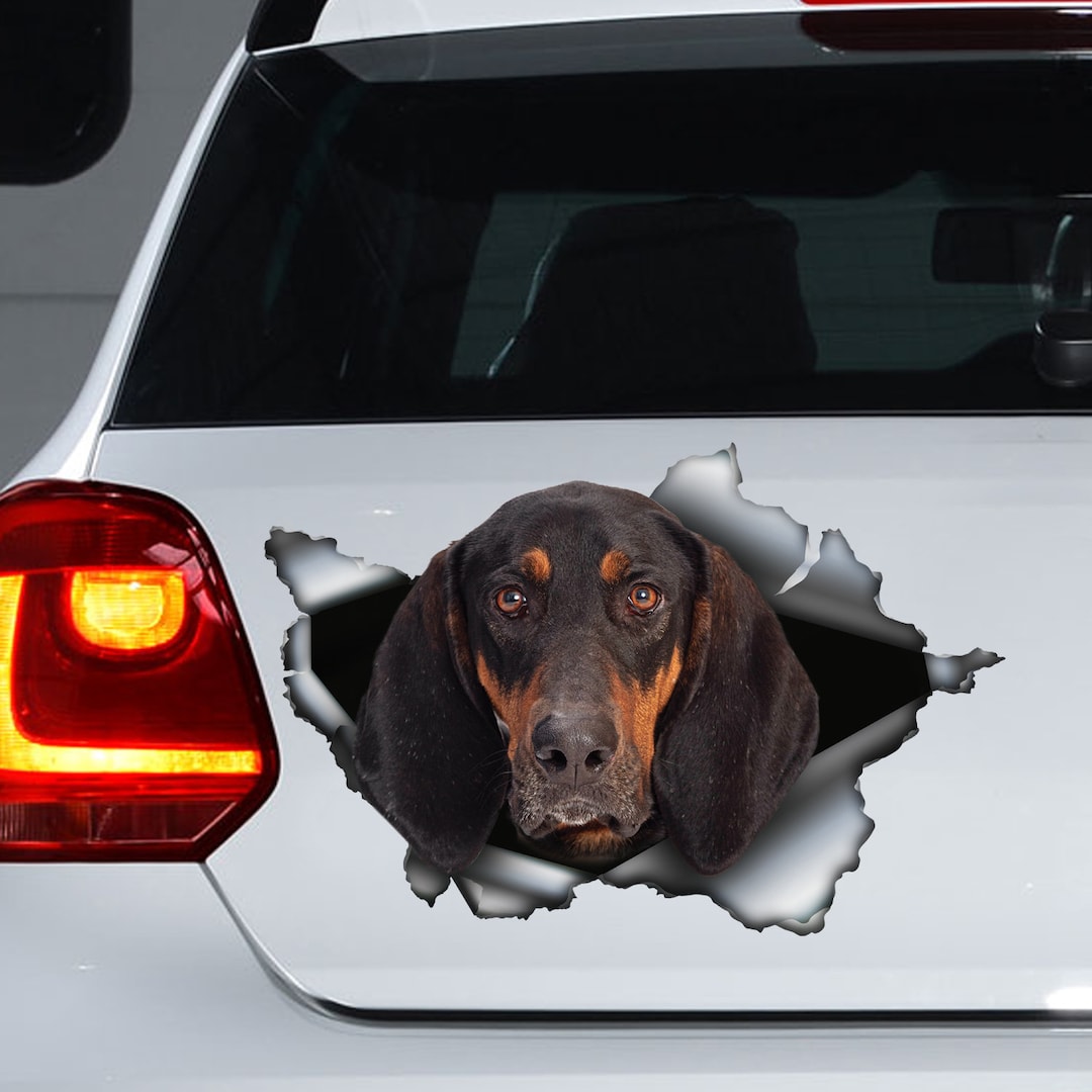 Black and Tan Coonhound Decal, Coonhound Magnet, Coonhound Car Sticker ...