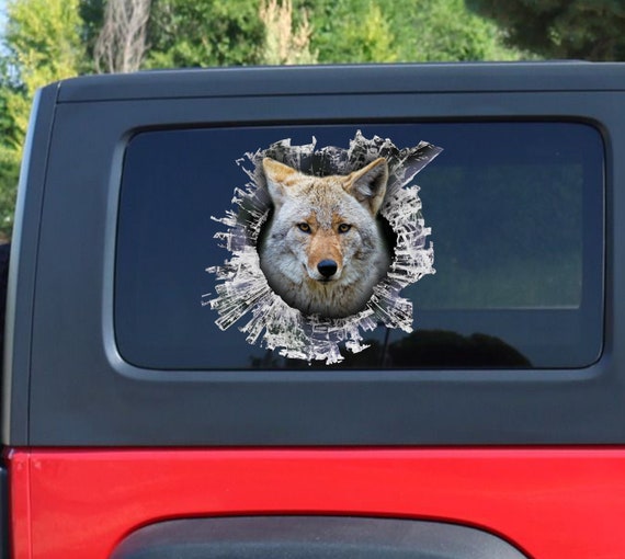 Coyote Window Decal Coyote Sticker Coyote Car Decal - Etsy