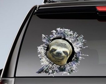Sloth Decal for Car Window Infinity Adventure Heart Decal Sticker BG ...