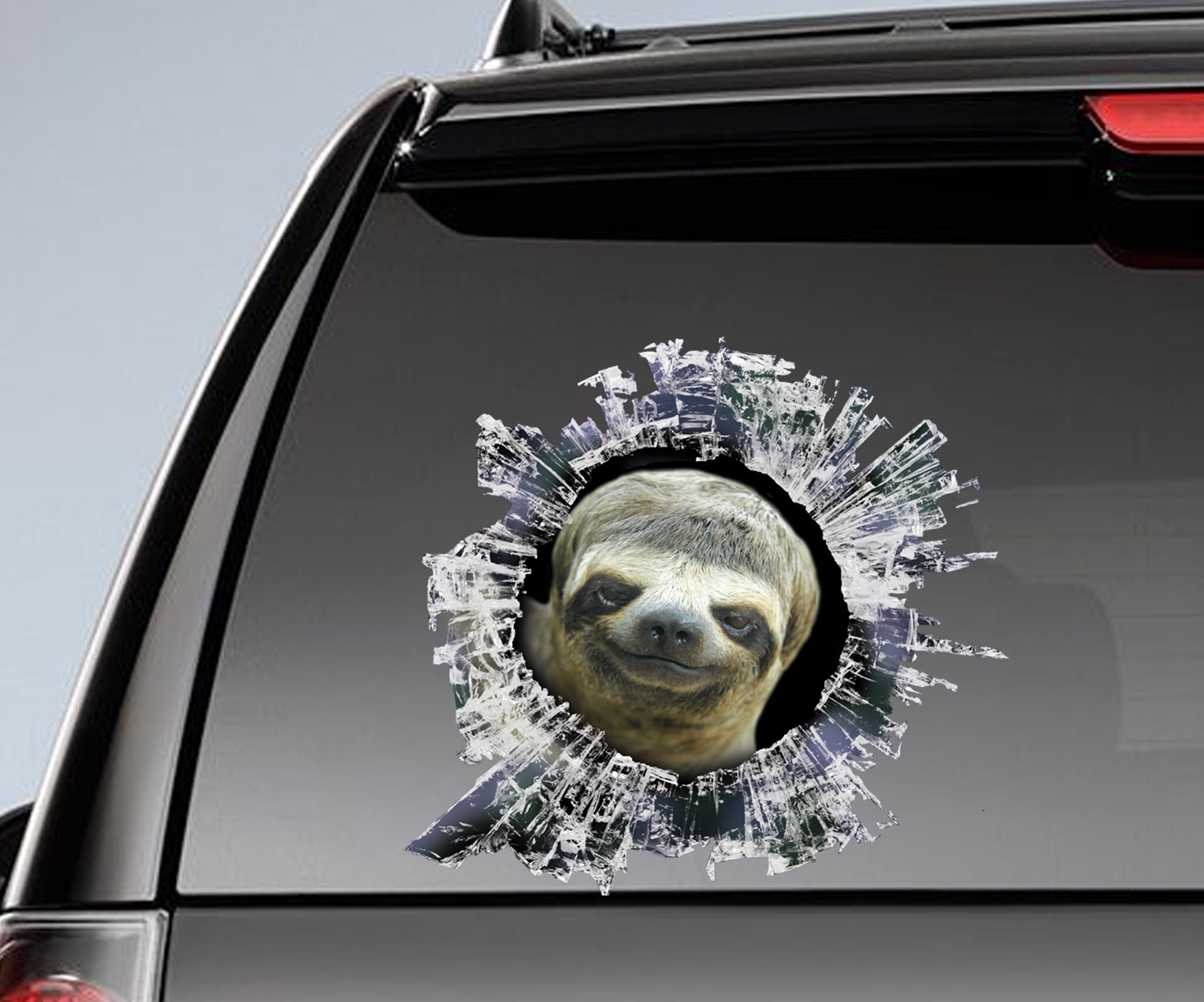 Sloth window sticker laptop sticker funny decal sloth decal | Etsy