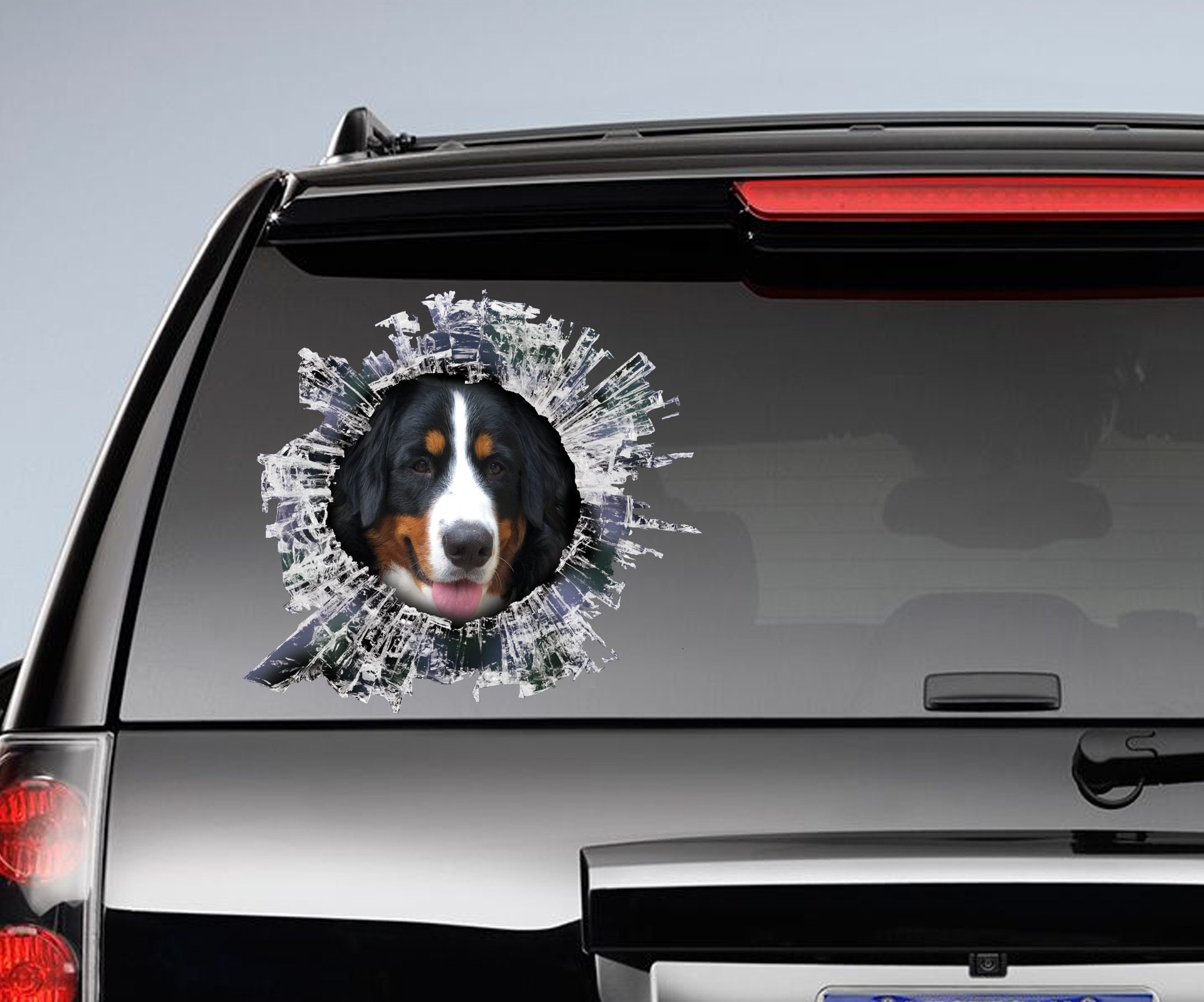 Bernese Mountain Dog Window Sticker, Brocken Window Car Decal - Etsy Canada
