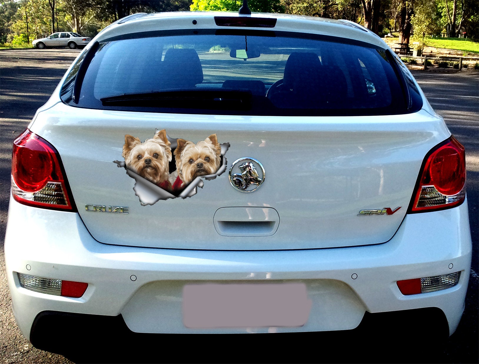 Yorkies Pair Sticker Yorkies Car Decal Pet Decal Dog | Etsy
