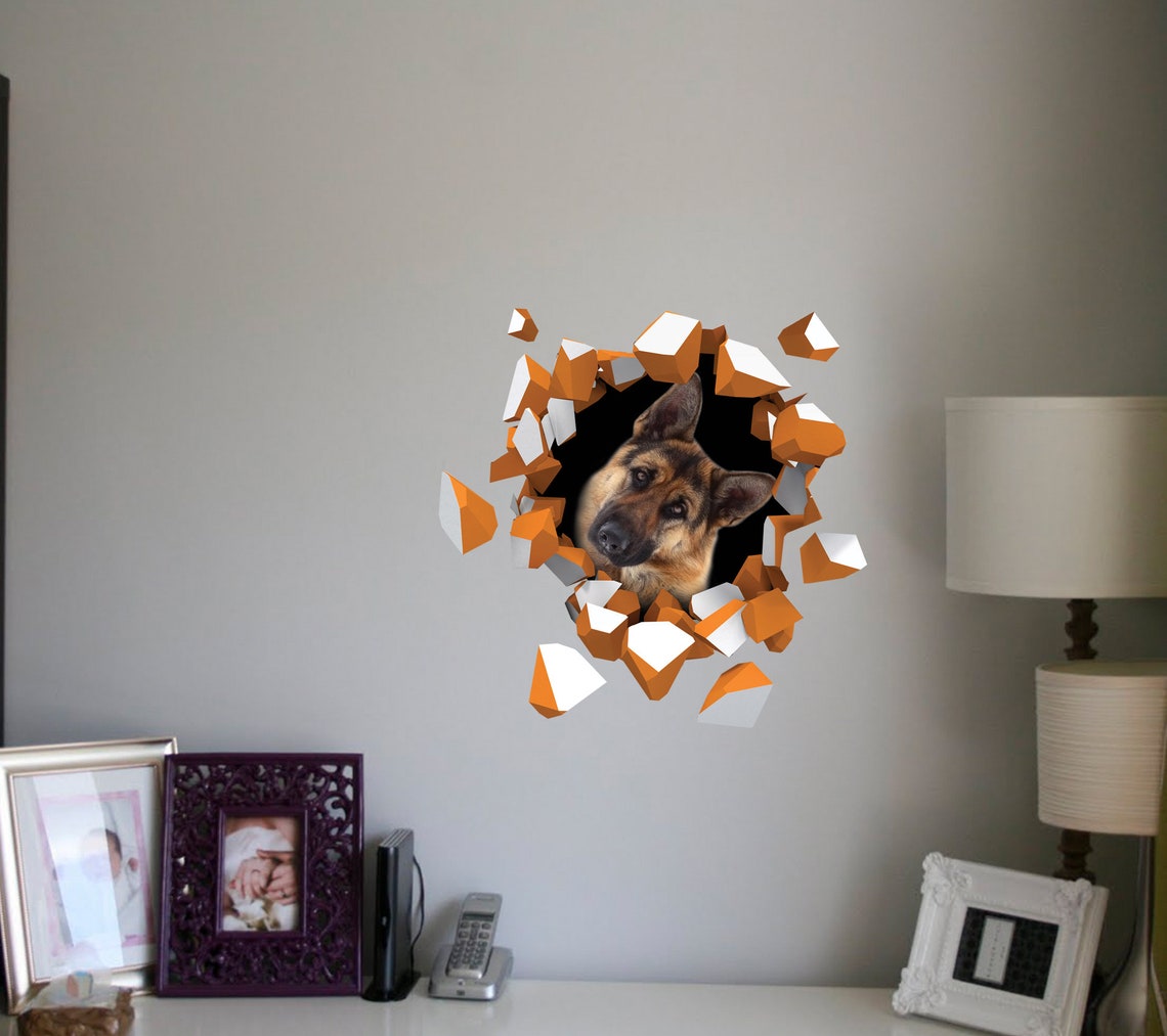 German Shepherd Wall Decal Dog Wall Decal German Shepherd - Etsy