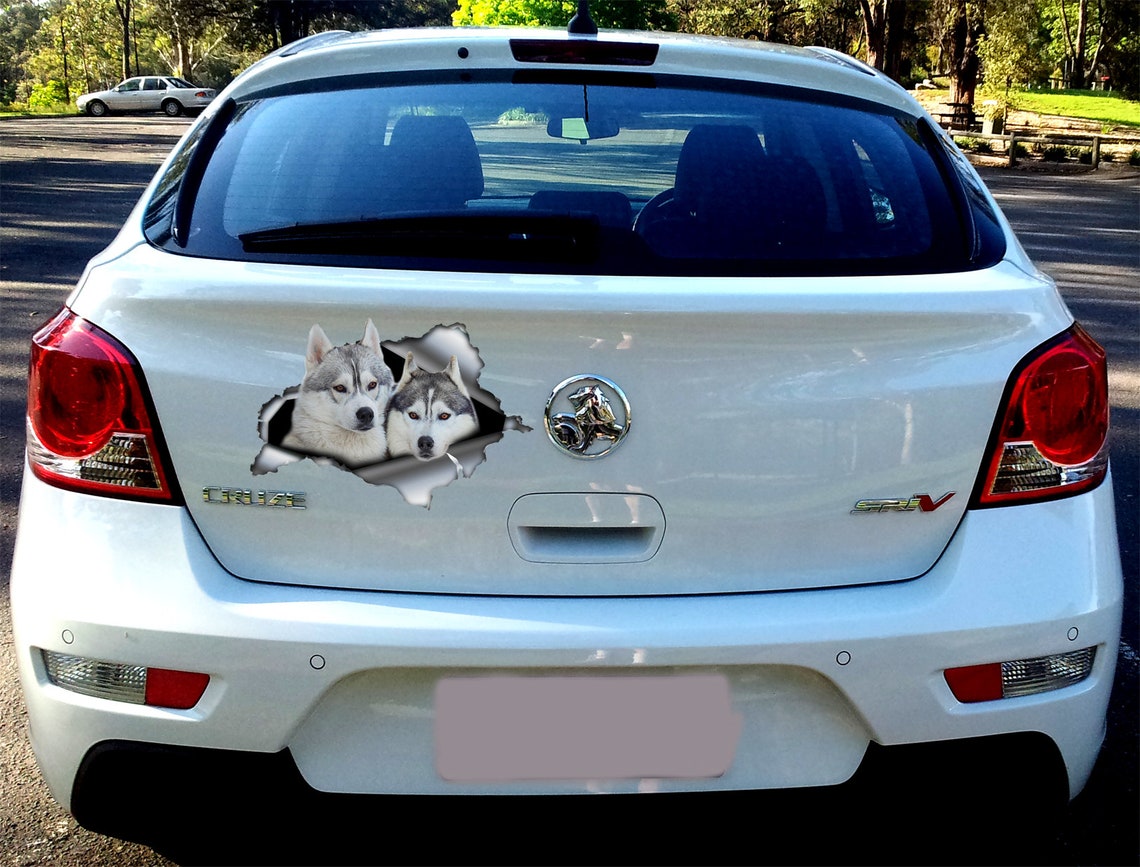 Siberian Husky Sticker Car Decoration Car Sticker Vinyl - Etsy