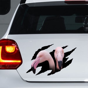 Flamingo Sticker, Flamingo Decal, Flamingo Magnet, Car Decoration ...