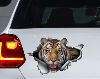 Tiger Car Decal | Etsy