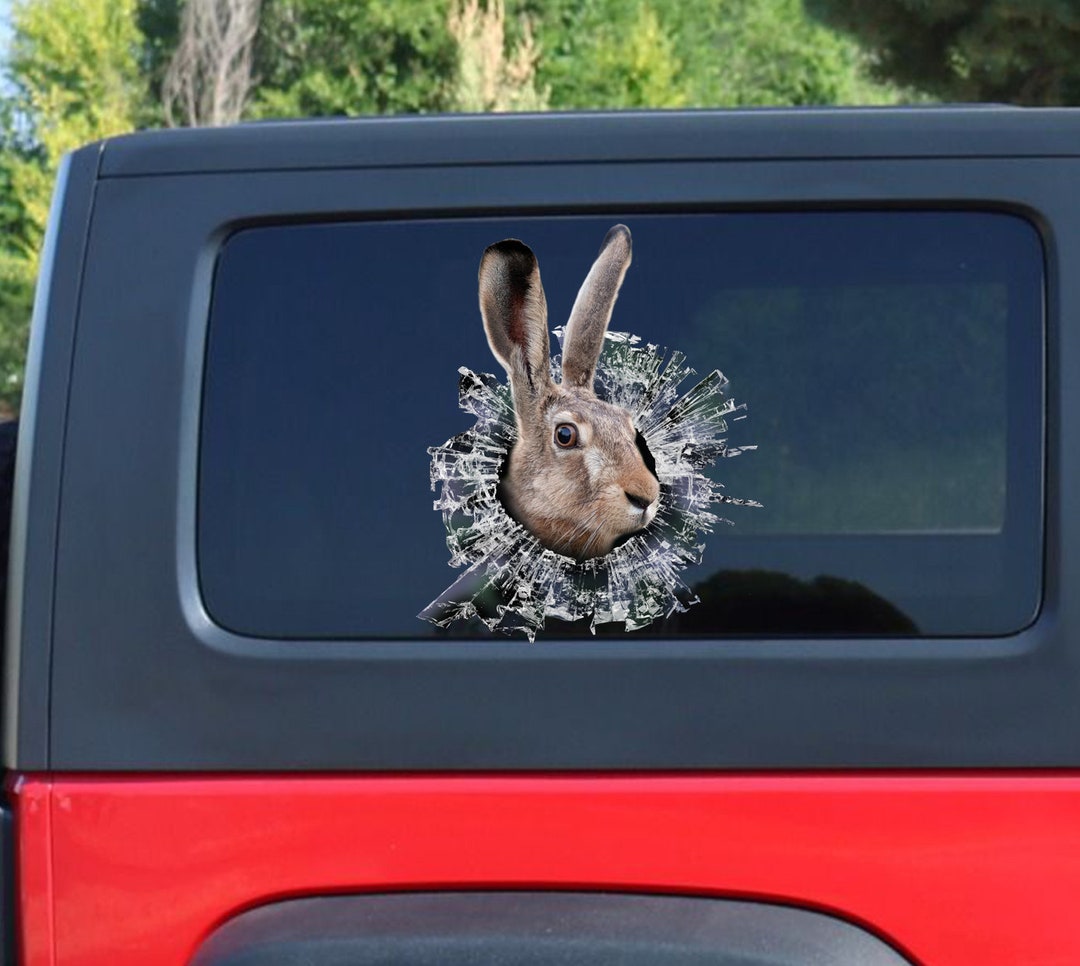 Hare Window Decal, Hare Car Sticker, Hare Car Decal - Etsy