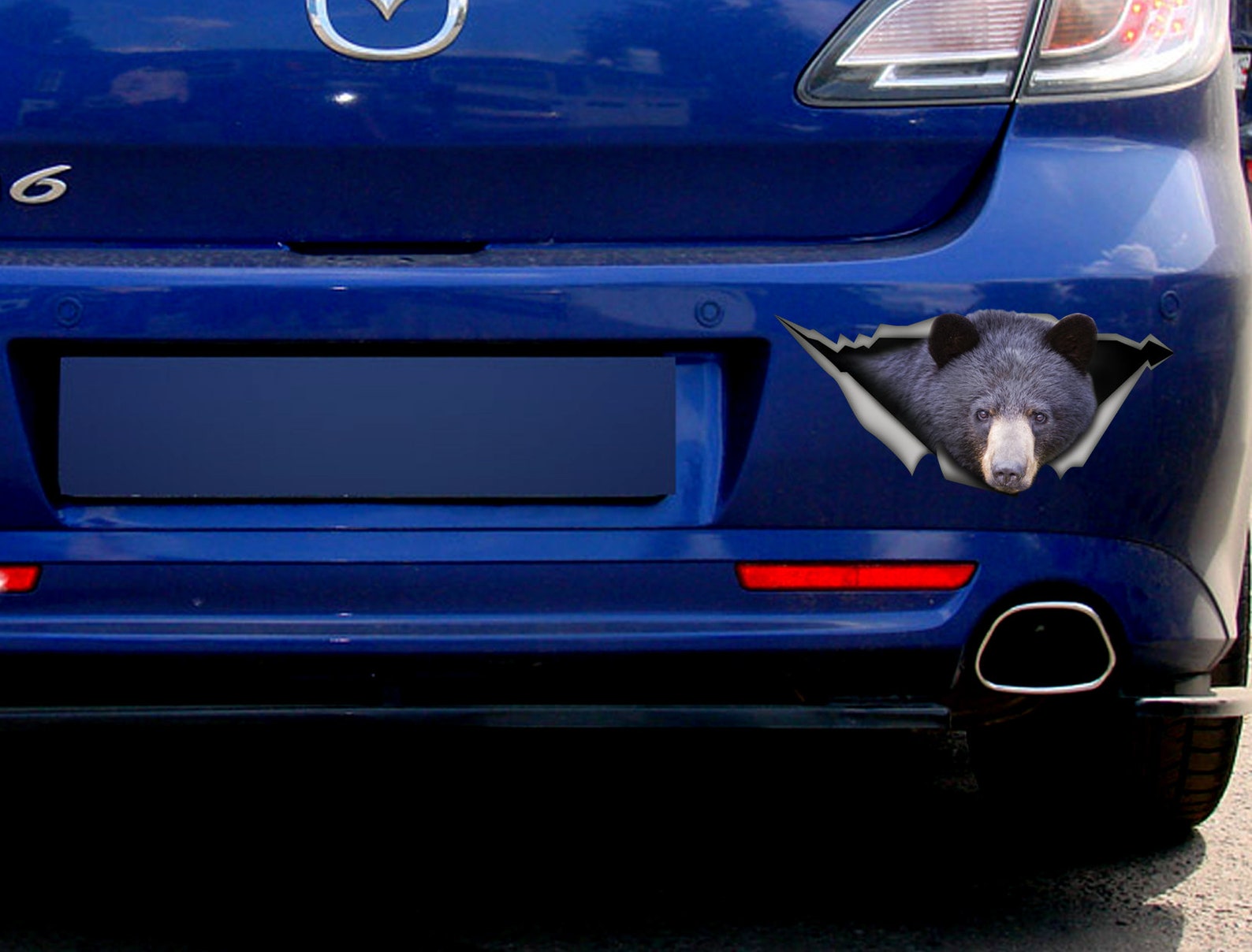 Black Bear Sticker , Car Decal, Vinyl Decal,bear Sticker, Funny Decal ...
