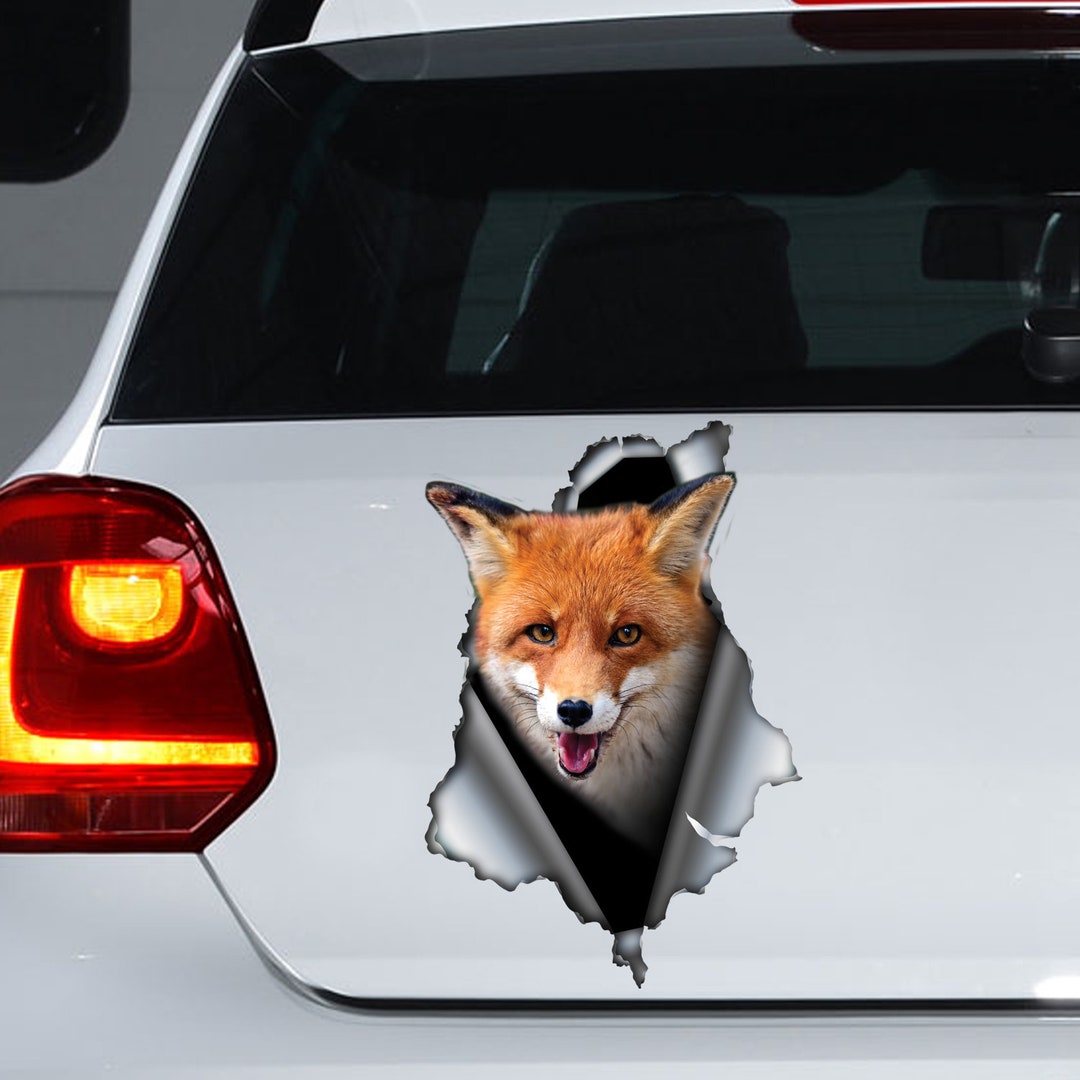 Red Fox Car Decal , Red Fox Magnet, Red Fox Sticker - Etsy