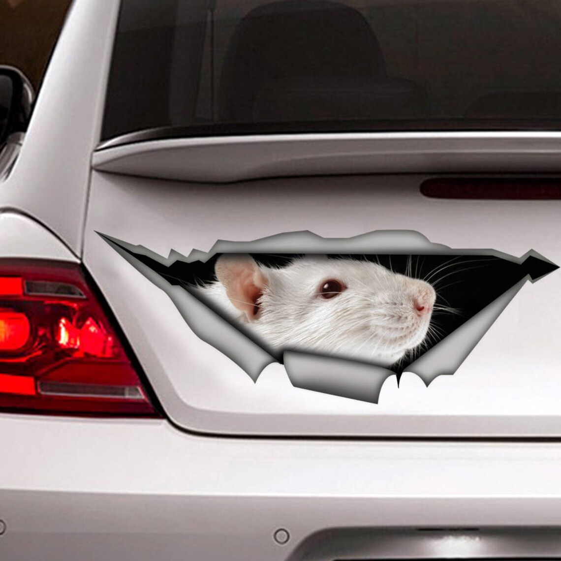 White Gerbil Decal Funny Sticker Gerbil Car Sticker Gerbil | Etsy