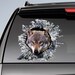 Wolf Window Sticker, Car Sticker, Wolf Car Decal - Etsy
