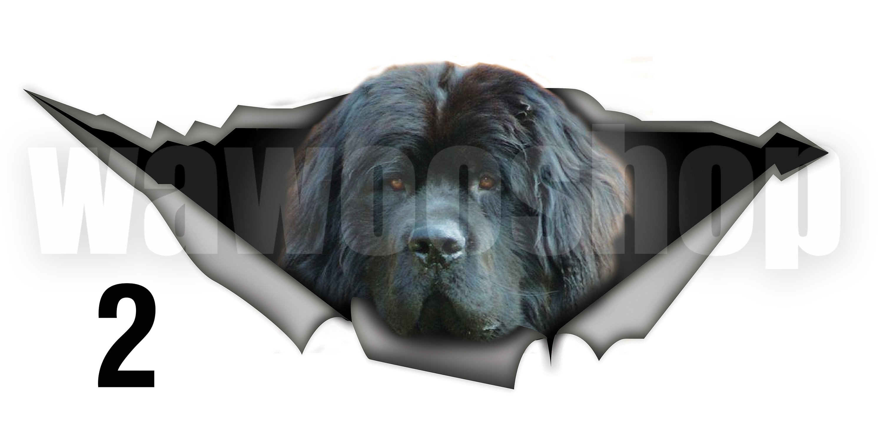 Newfoundland Car Sticker , Dog Car Decal, Newfie Decal, Car Decoration ...