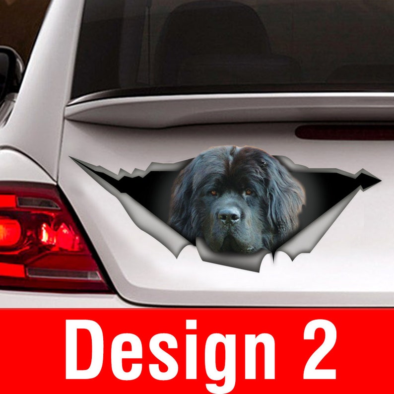 Newfoundland Car Sticker , Dog Car Decal, Newfie Decal, Car Decoration ...