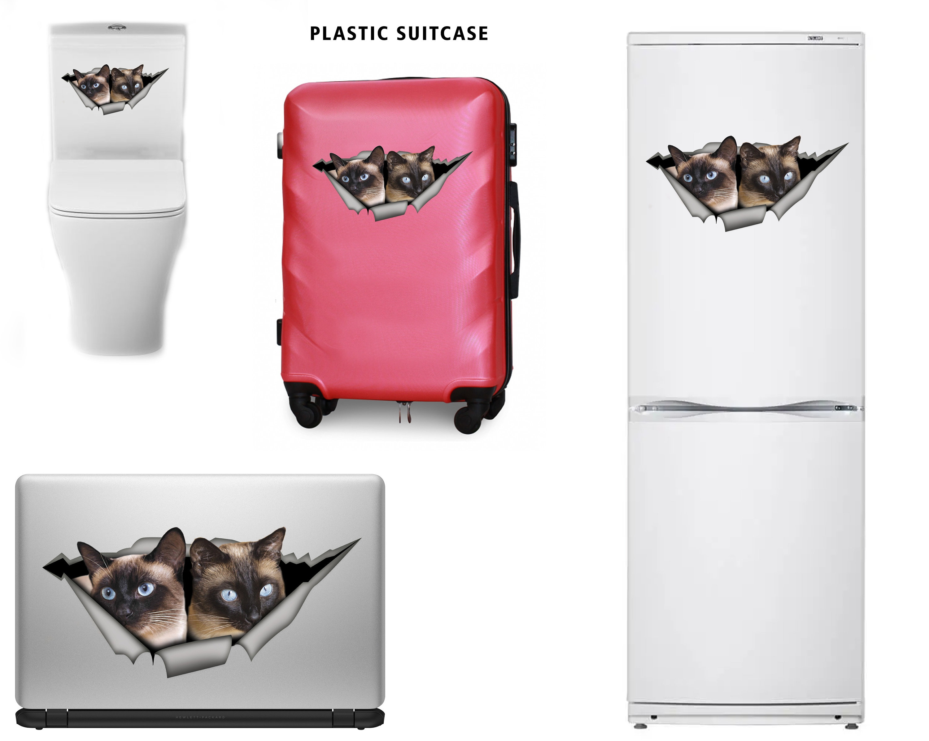 Siamese Cat Magnet Siamese Cat Car Decal Cat Car Sticker - Etsy