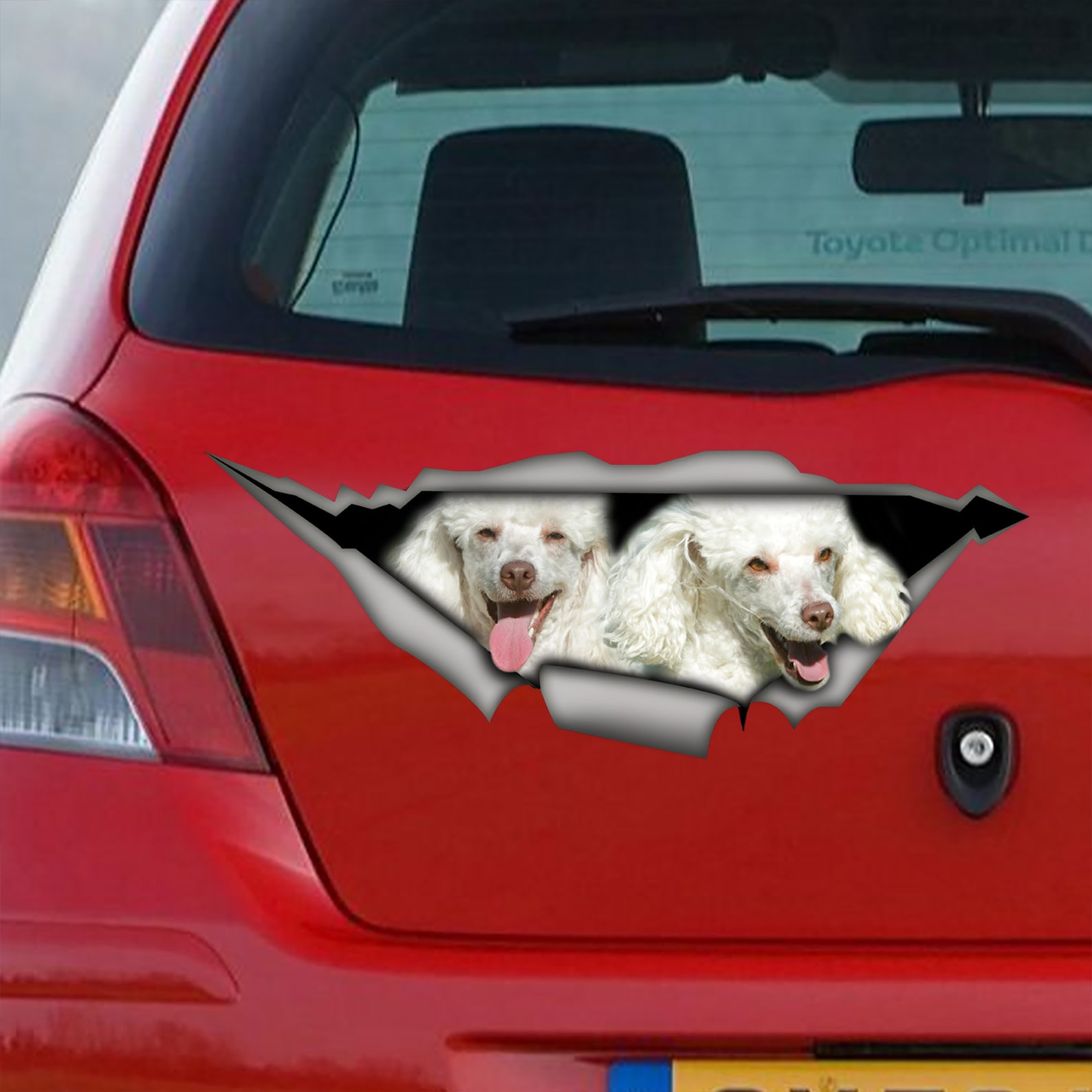 Sticker Poodles Car Sticker Poodle Decal Pet Sticker | Etsy