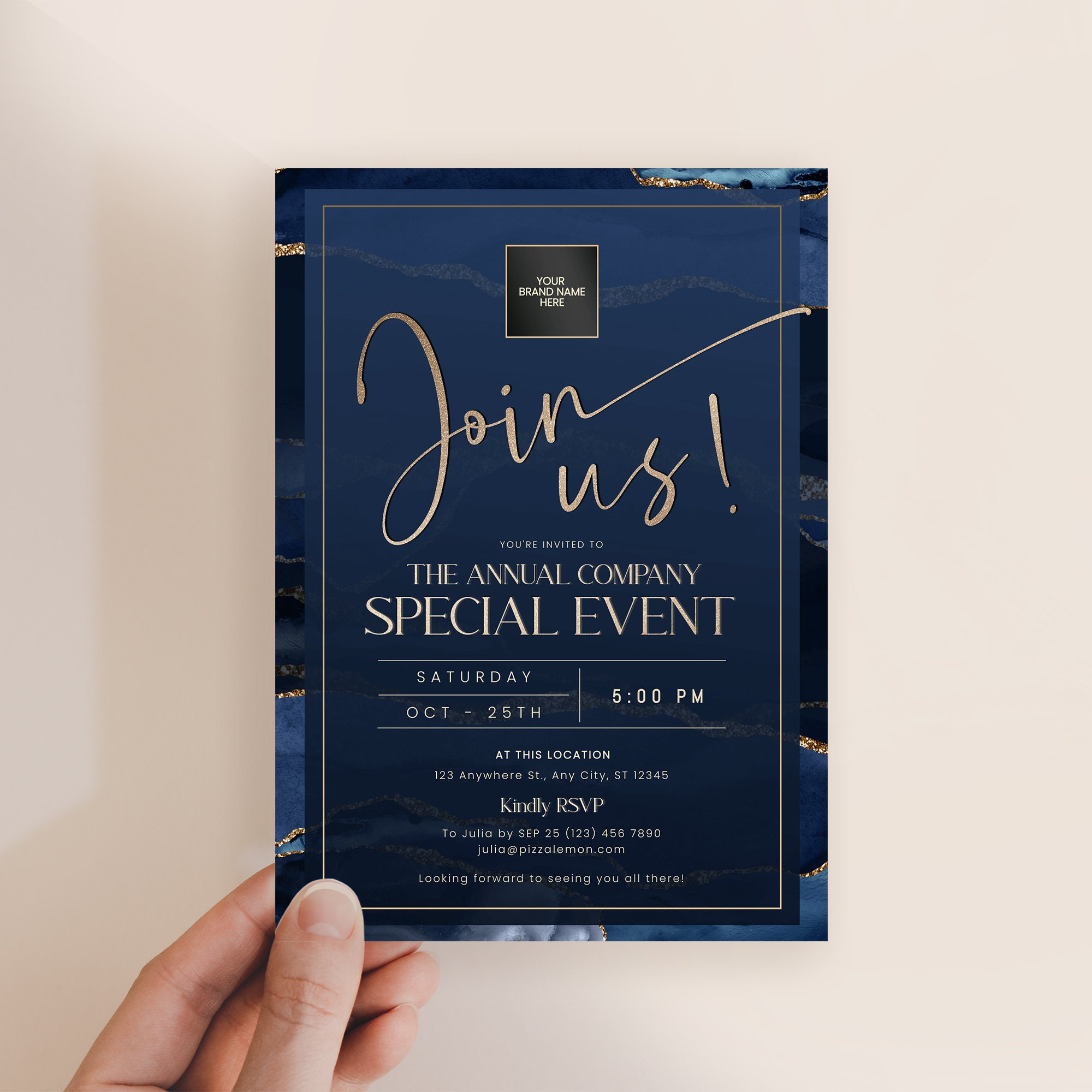 Editable Corporate Event Invitation Template (digital Download) - Etsy
