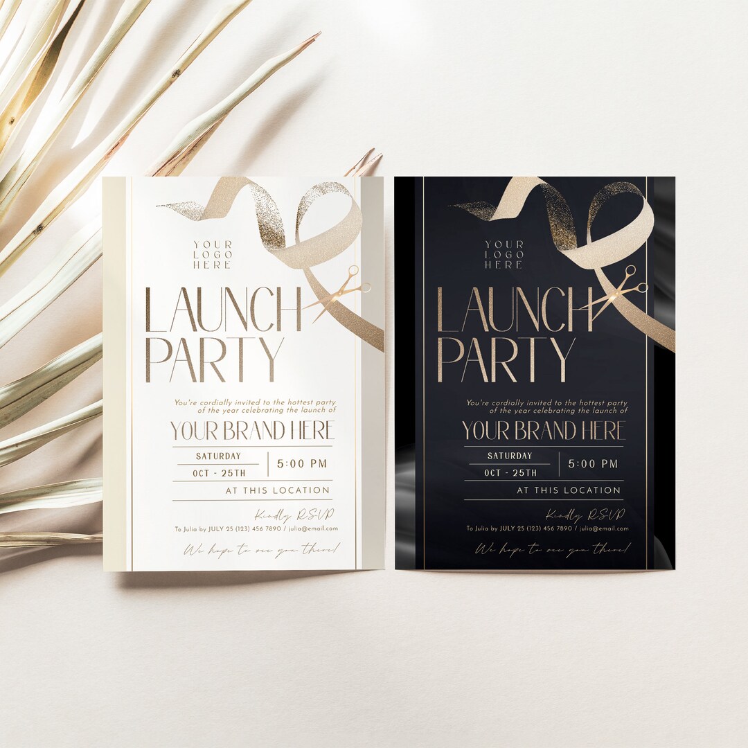 Launch Party Invitation Template: Grand Opening Flyer (corjl Template ...