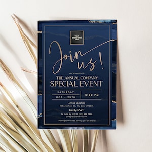 Editable Corporate Event Invitation Template (digital Download) - Etsy