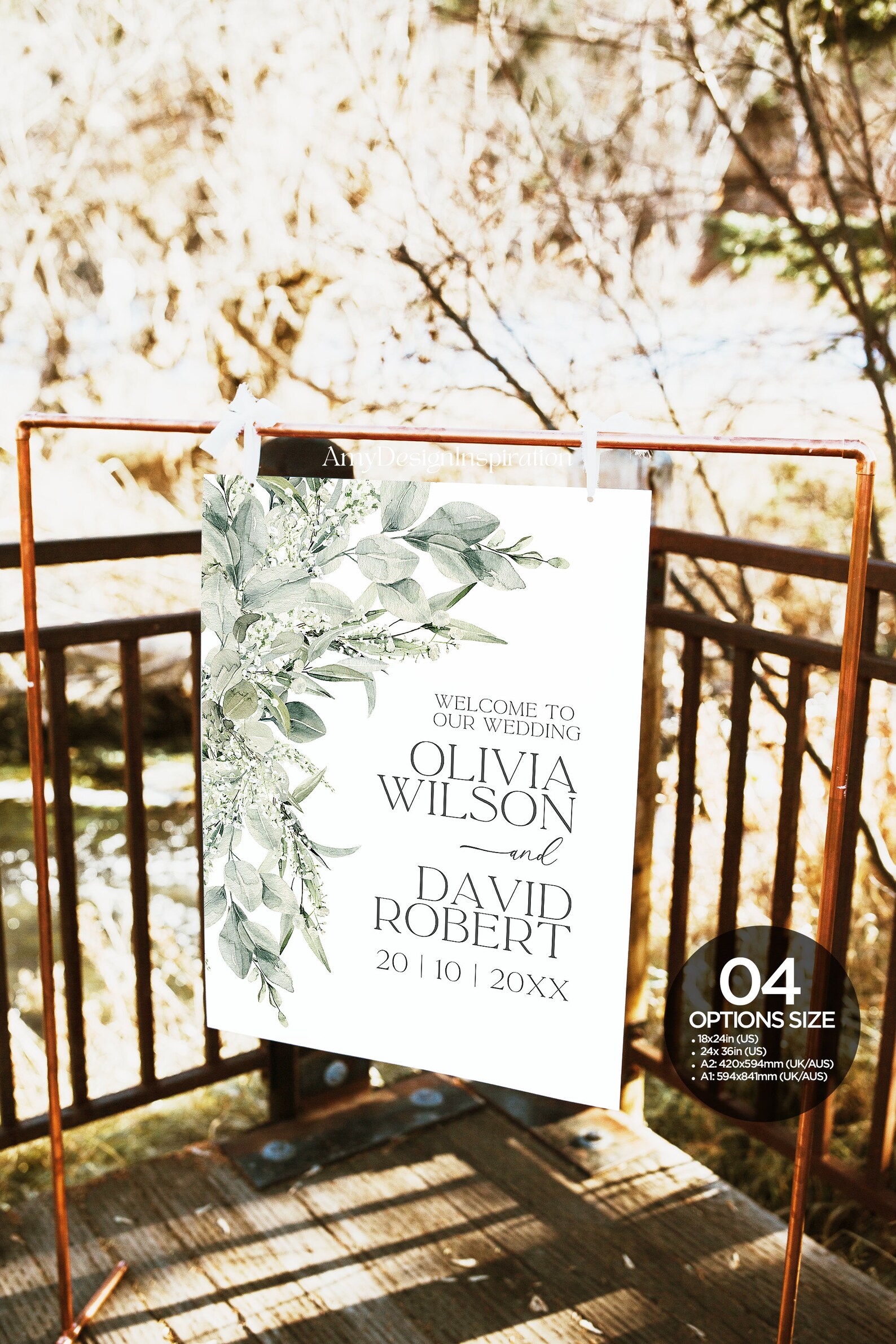 Sage Green Wedding Welcome Sign Printable Greenery Welcome - Etsy