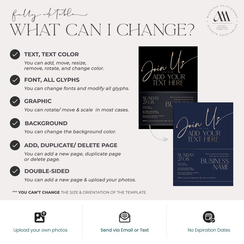 Corporate Launch Party Invitation: Modern Business Event (editable ...