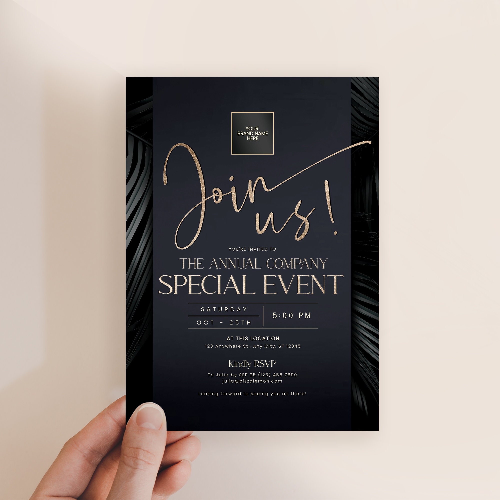 Editable Corporate Event Invitation Template (digital Download) - Etsy