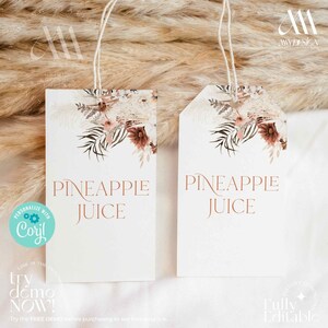 Boho Bridal Shower Mimosa Bar Sign Template Printable Sign - Etsy