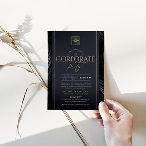 Corporate Party Invitation Download, Dinner Party Invitation, Business ...