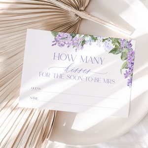Purple Bridal Shower Games Bundle: 50 Printable Games (digital Download ...