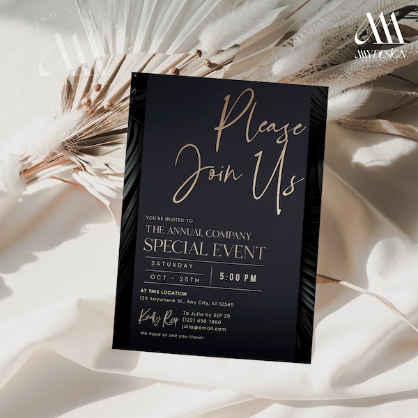 Please Join Us Invitation Template - Etsy