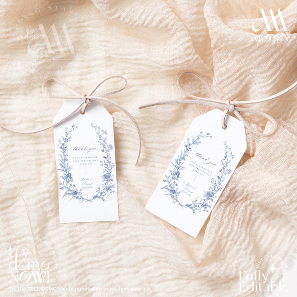 Light Blue Name Tags - Etsy UK