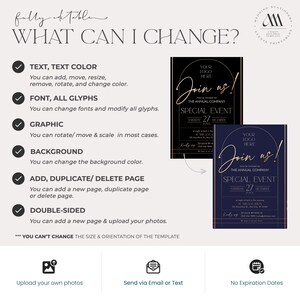 Business Invitation Template, Please Join Us, Dinner Party Invitation ...