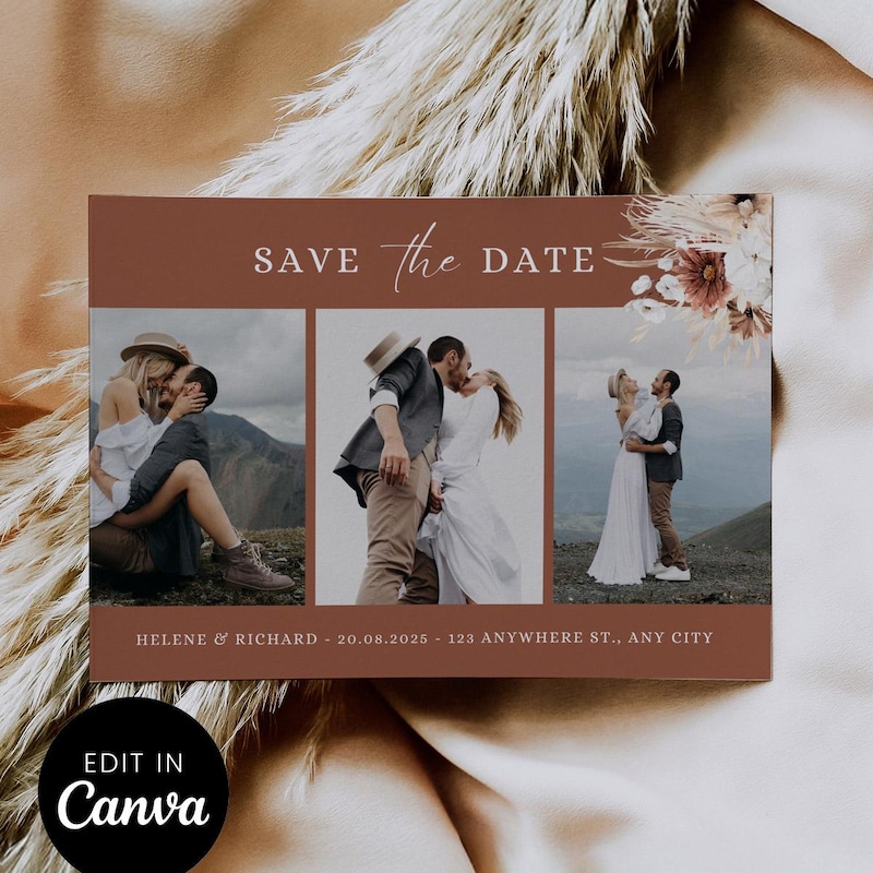 Save the Date Earthy - Etsy