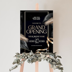 Grand Opening Sign Template: Editable Banner Poster (digital Download ...