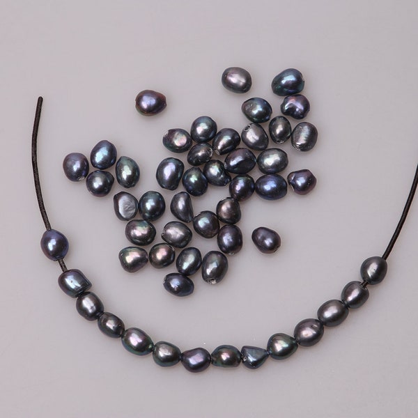 Peacock Colored Pearls Etsy