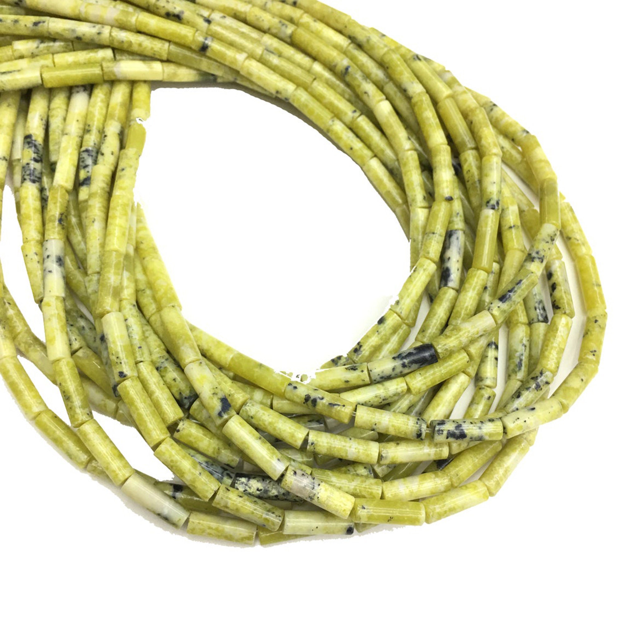 Natural Australian Jade Tube Shape Beads Healing Energy - Etsy