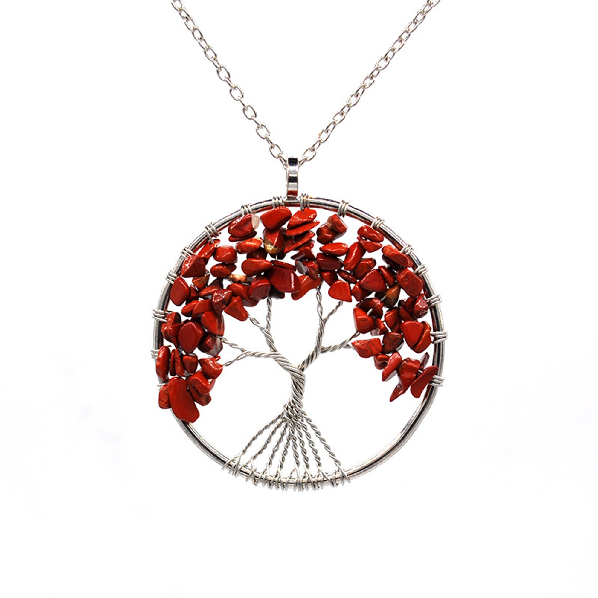 Natural Crushed Crystal Tree of Life Colorful Natural Stone Rich Tree ...