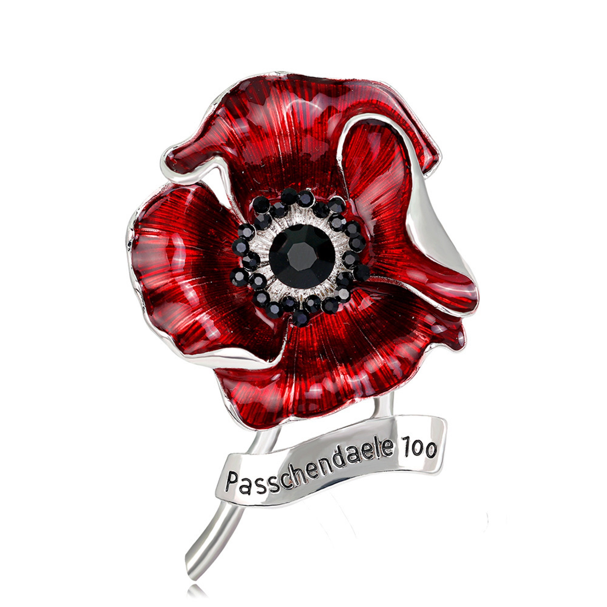 Poppy flower broochFashion painting oil broochBridal brooch | Etsy