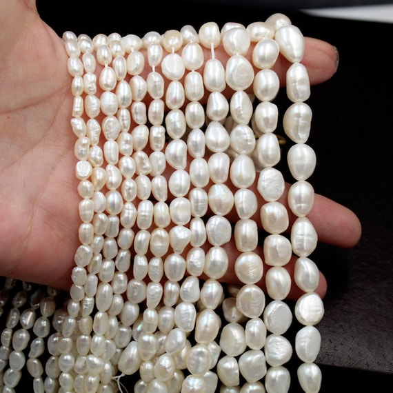 Fresh Water Pearls 15 Loose Natural Baroque Freshwater Pearls - 4-5mm ...
