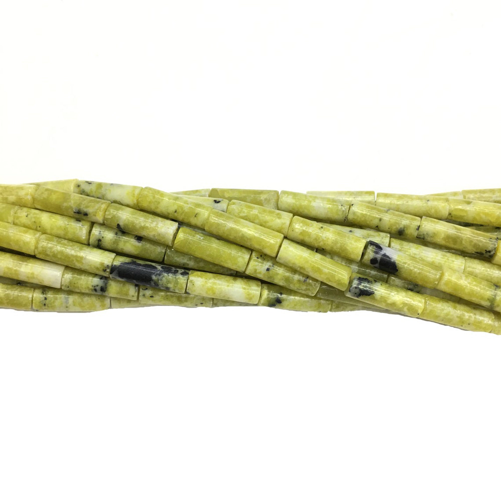 Natural Australian Jade Tube Shape Beads Healing Energy Gemstone Loose ...